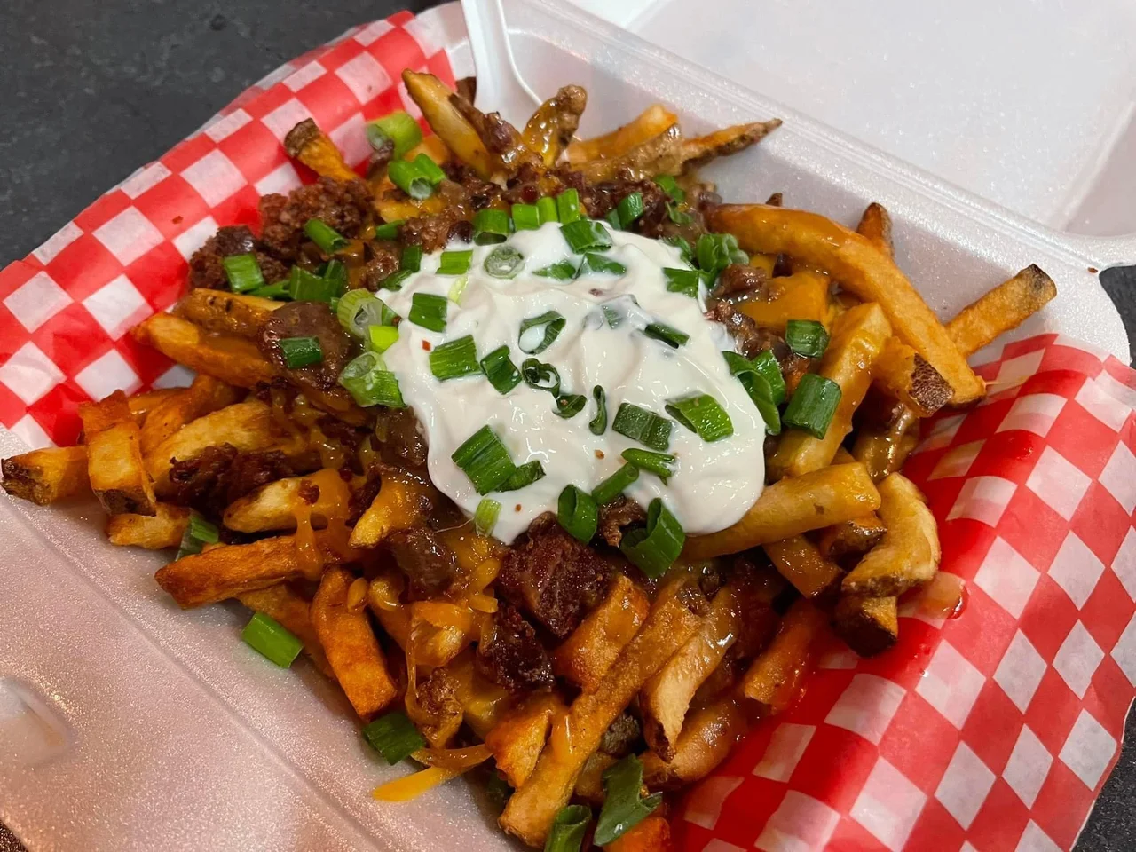 Loaded Baked Potato Poutine | Spool Takeout